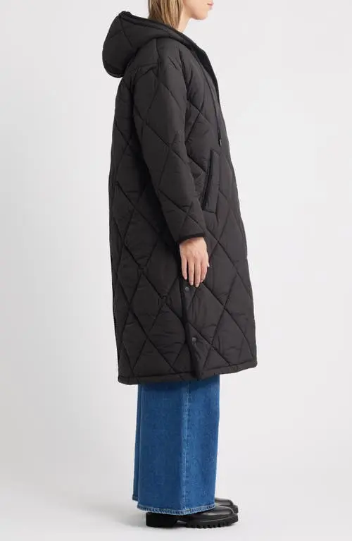 Bernardo Bren Quilted Puffer Coat - Black