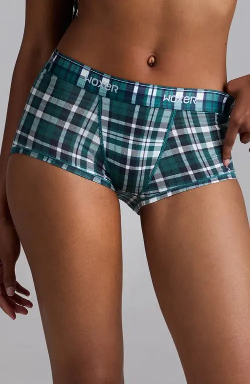 WOXER Bold Ultrasoft Boyshorts - Balsam Plaid