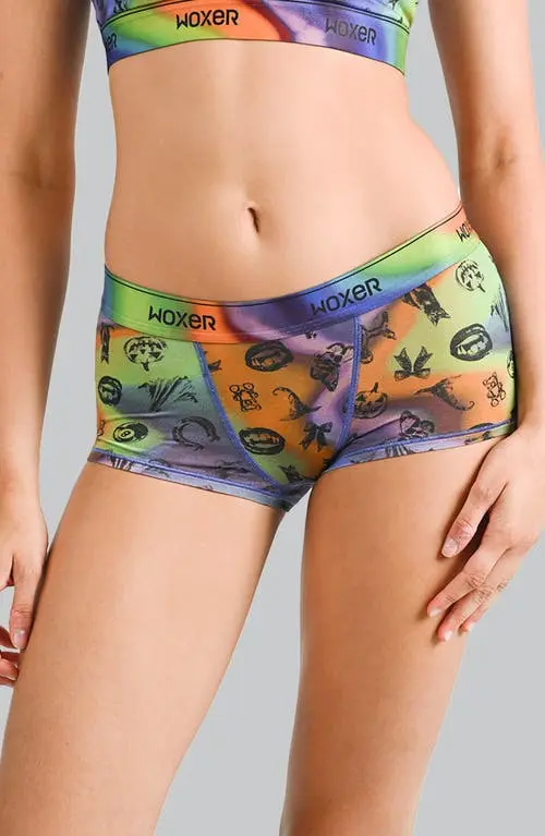 WOXER Bold Ultrasoft Boyshorts - Cirque Du Swirl