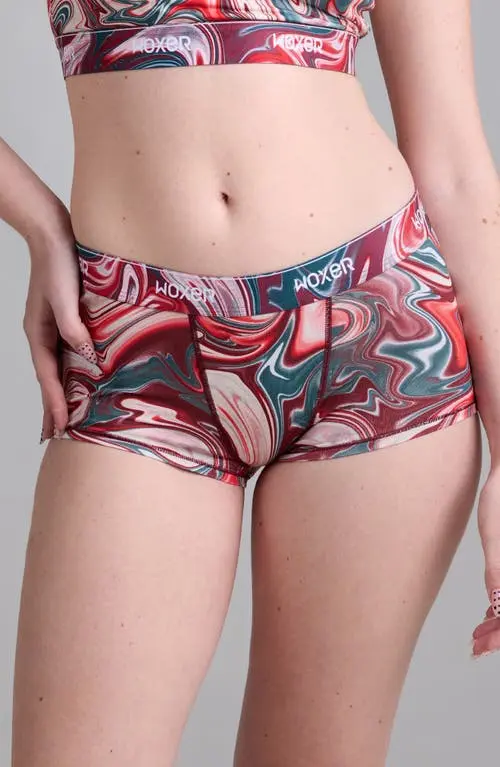 WOXER Bold Ultrasoft Boyshorts - Peppermint Swirl