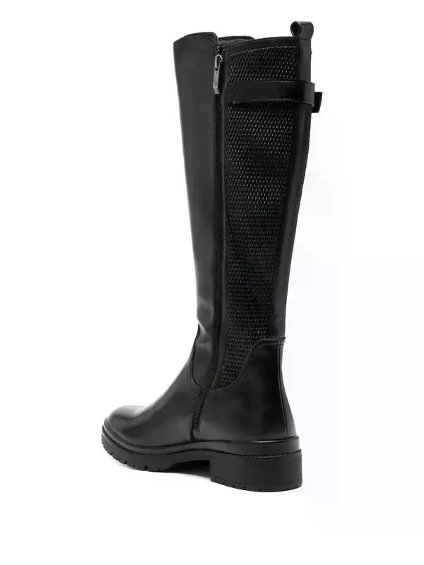 TAMARIS Platform Buckle-detail Knee-high Boots