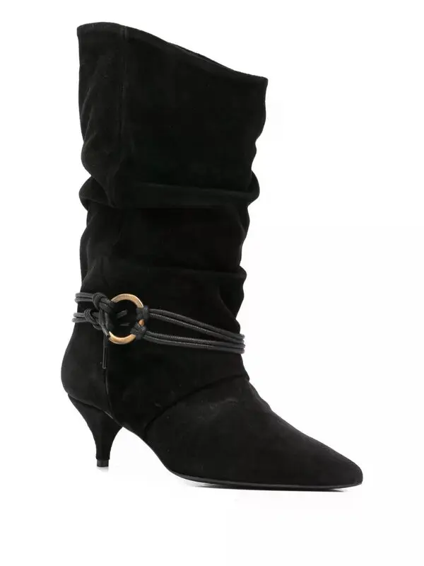 ALCHIMIA Ruched Ankle Boots