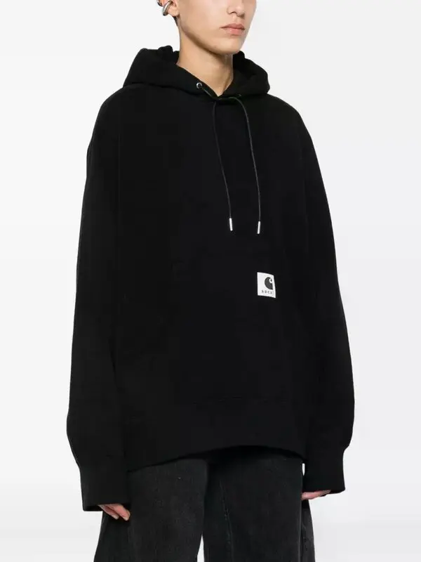 Sacai Logo-patch Hoodie