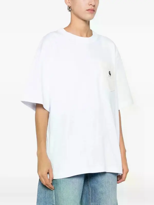 Sacai Logo-patch T-shirt