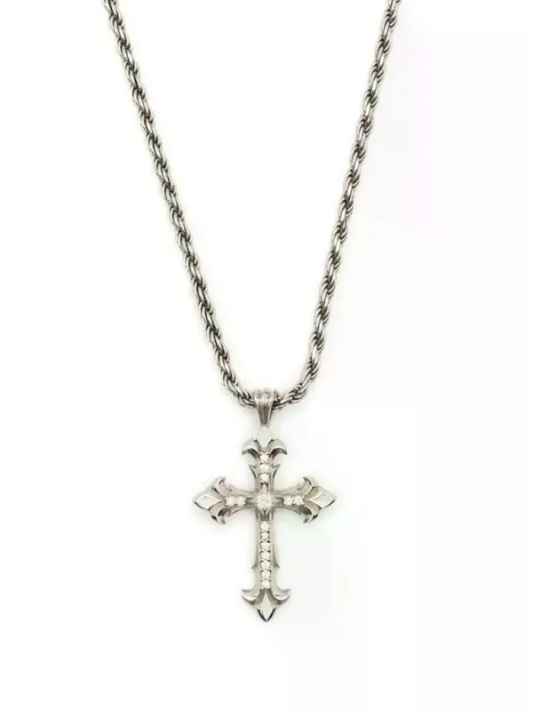 Emanuele Bicocchi Fleury Cross Pendant Necklace