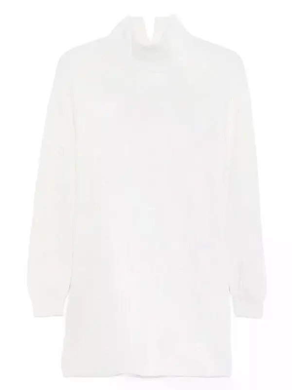 DONDUP Ribbed-knit Dress - White