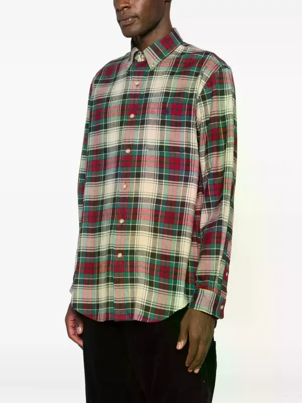 Polo Ralph Lauren Check-print Cotton Shirt - Neutrals