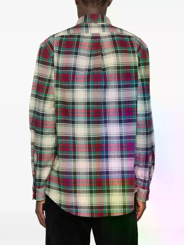 Polo Ralph Lauren Check-print Cotton Shirt - Neutrals