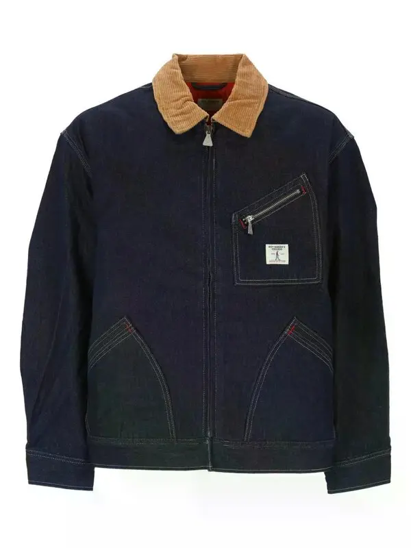 ROY ROGER'S Denim Jacket With Corduroy Collar