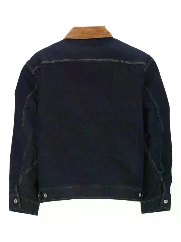 ROY ROGER'S Denim Jacket With Corduroy Collar