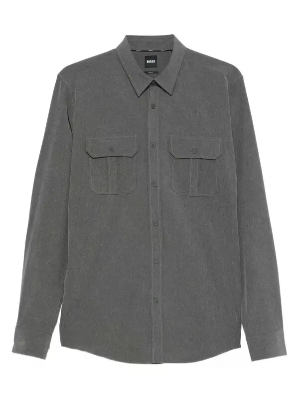 BOSS Point-collar Shirt - Grey