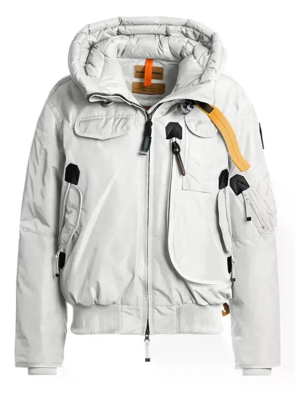 PARAJUMPERS Gobi Hooded Bomber Jacket - White