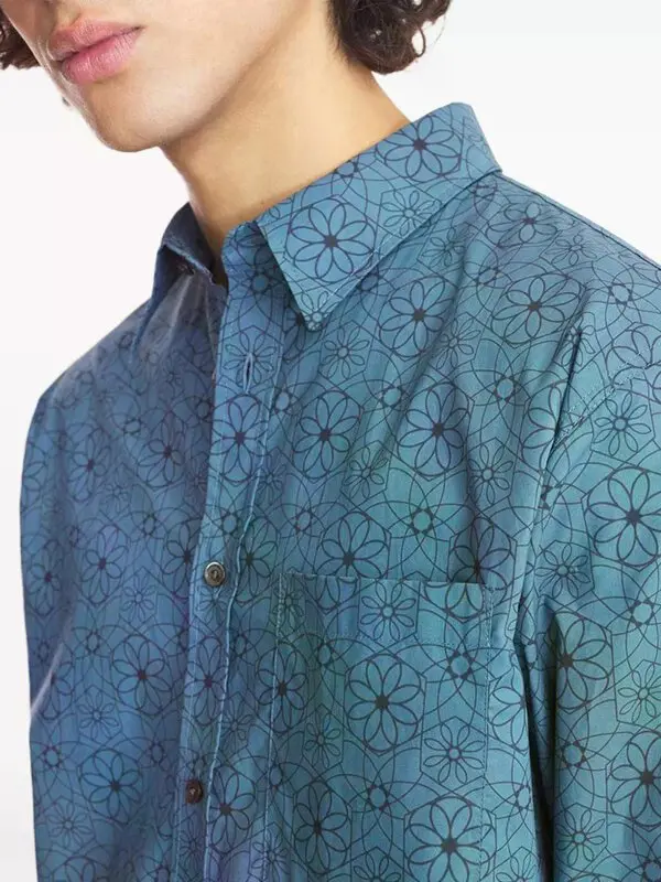 Maison Kitsuné Floral-print Shirt