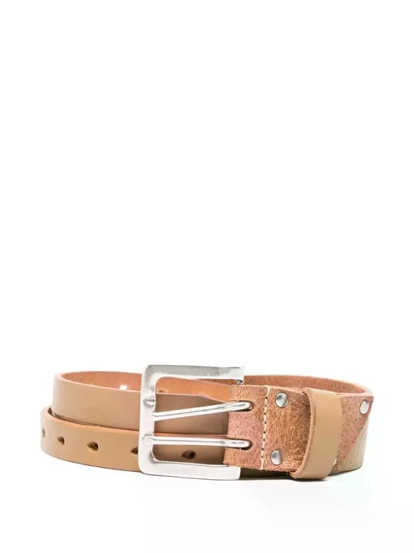 Our Legacy Riveted Buckled Belt - Neutrals