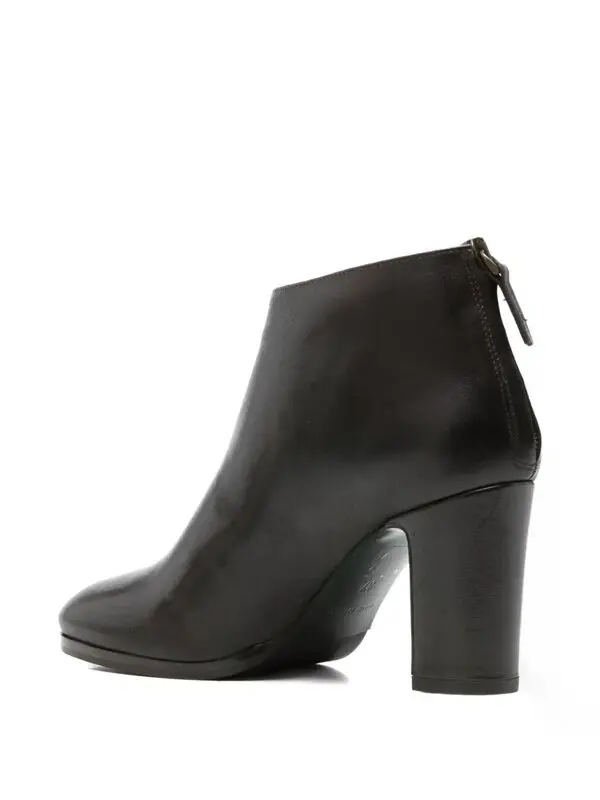 JULIE DEE Leather Ankle Boots
