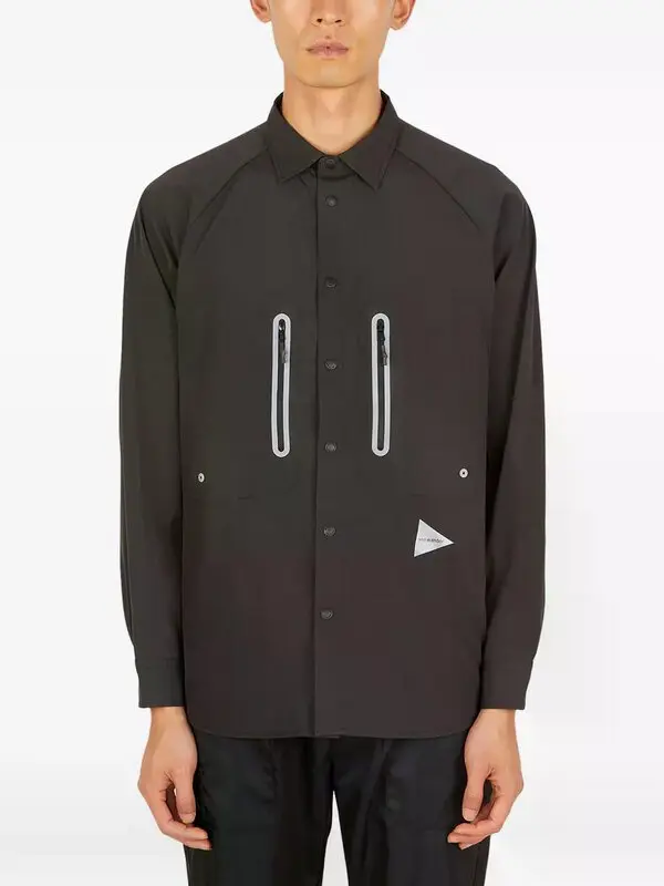 AND WANDER Zip-pocket Shirt