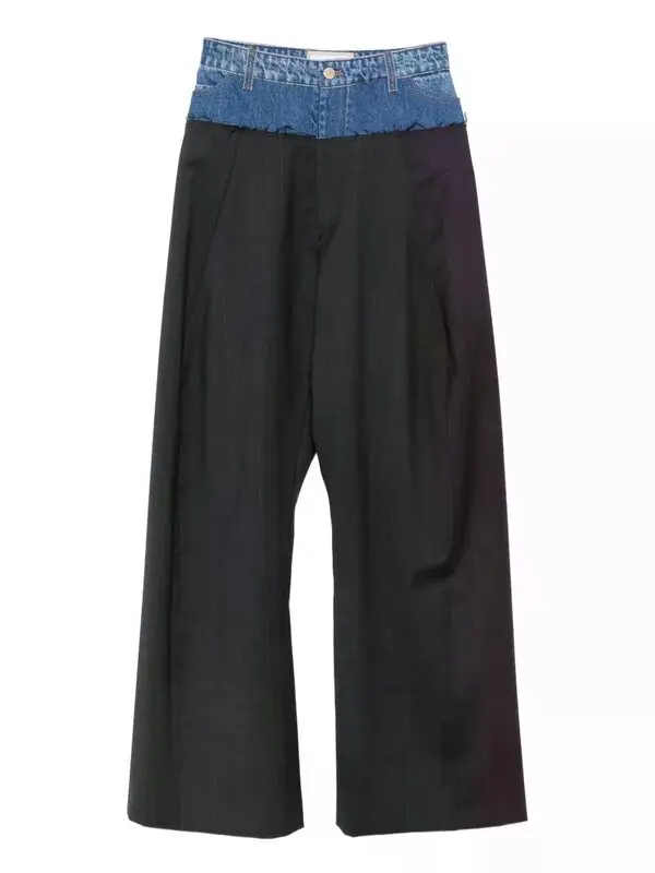 LITKOVSKA Pinstripe Panelled Trousers
