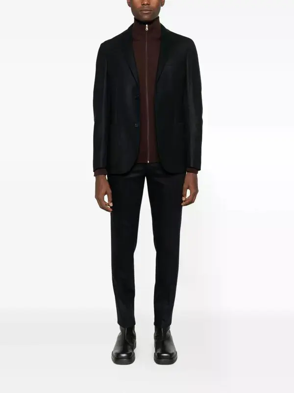 Paul Smith Merino Wool Zip-up Sweater