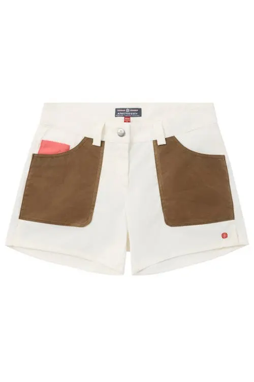 AMUNDSEN SPORTS 5incher Field Shorts - Offwhite/tan