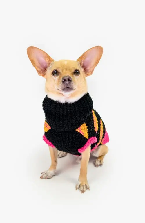 THE FURRYFOLKS Hot Doggie Turtleneck Pet Sweater