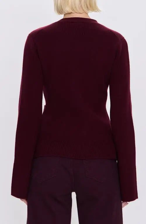 PISTOLA Aeron V-neck Cardigan - Claret