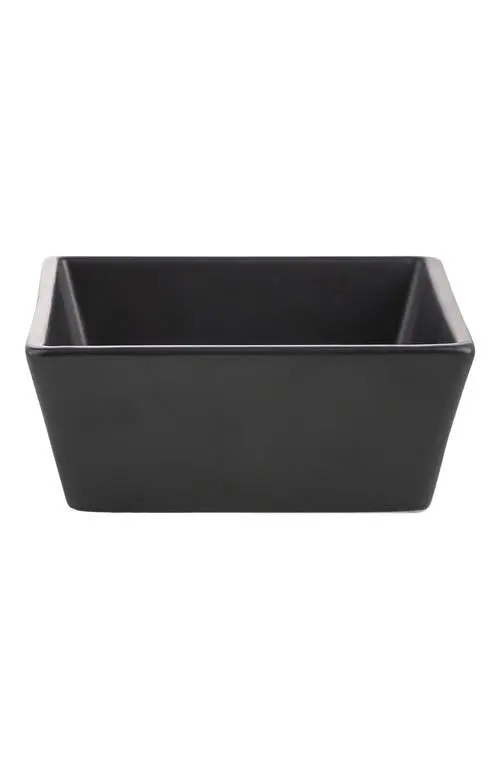 STONE + LAIN Grace Stoneware 4-piece Bowl Set - Black Matte