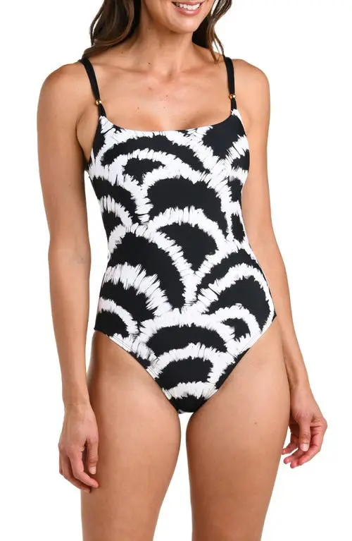 La Blanca Shadows Lingerie One-piece Swimsuit - Black
