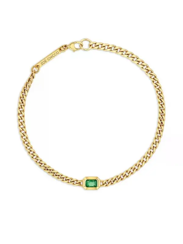 Zoe Chicco 14k Yellow Emerald Bracelet - Gold