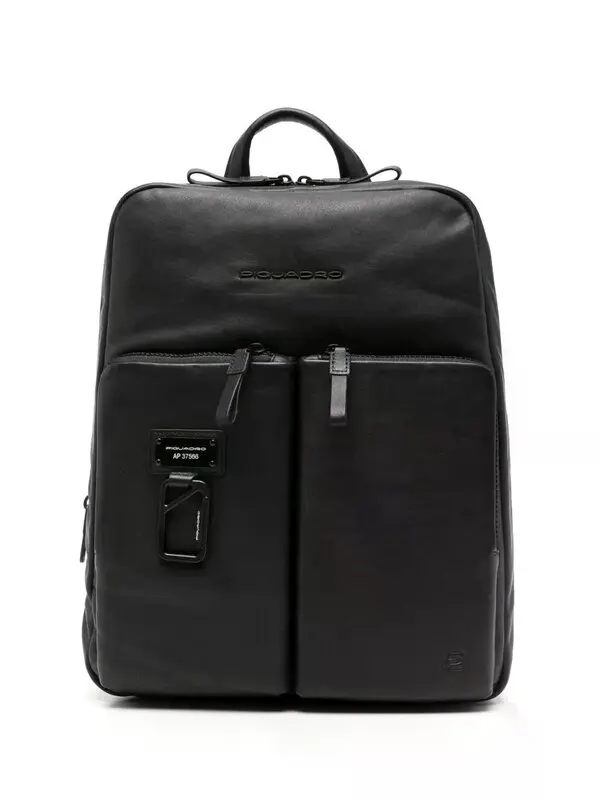 PIQUADRO Harper Leather Backpack - Black