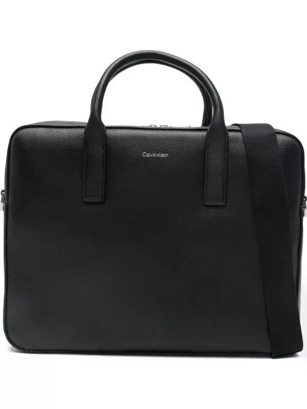 Calvin Klein Zipped Laptop Bag - Black