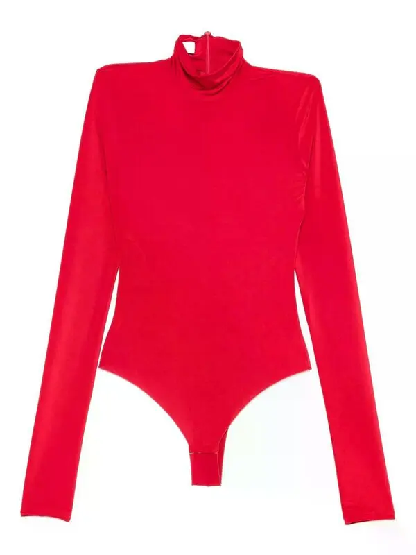 Andamane Long-sleeve Roll-neck Body - Red