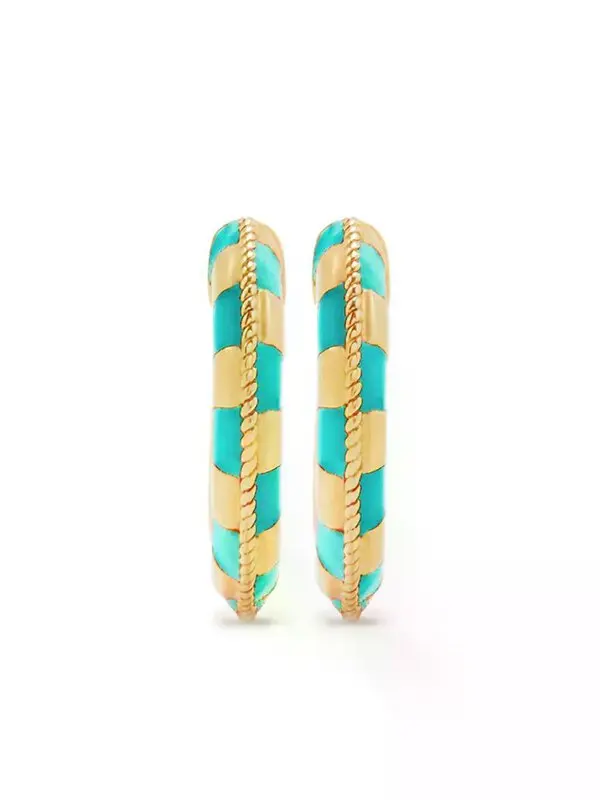 Yvonne Léon 9k Yellow Hoop Earrings - Gold