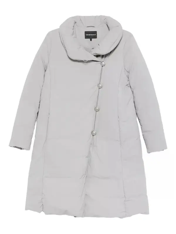 Emporio Armani Off-centre Padded Coat - Grey
