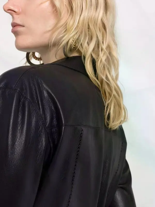 Nanushka Faux Leather Long-sleeved Shirt