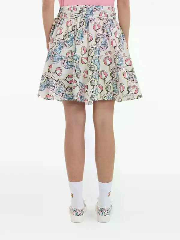 Maison Kitsuné Printed Cotton Skirt