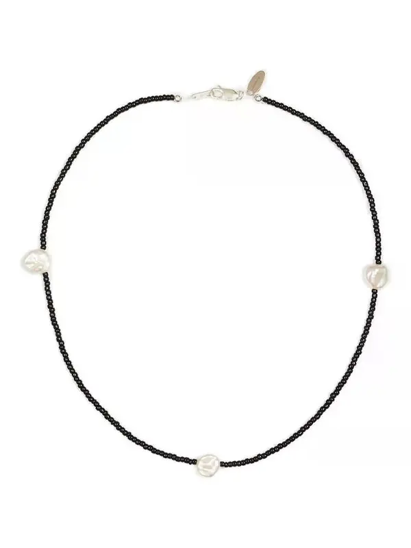 SANTANGELO Beaded Pearl Necklace - Black