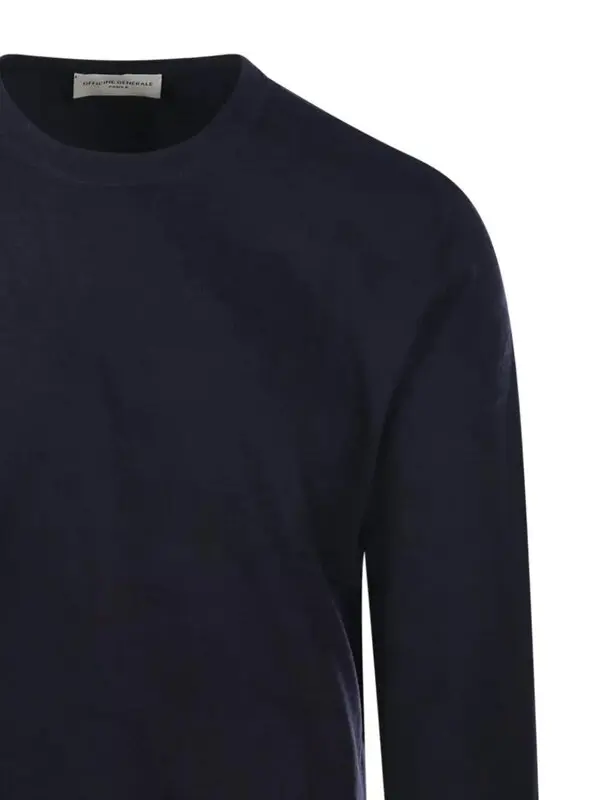 Officine Générale Long-sleeve Crew-neck Top - Blue