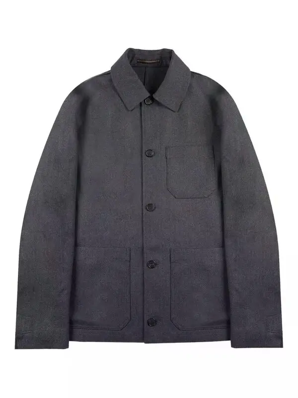 Incotex Button Wool Overshirt