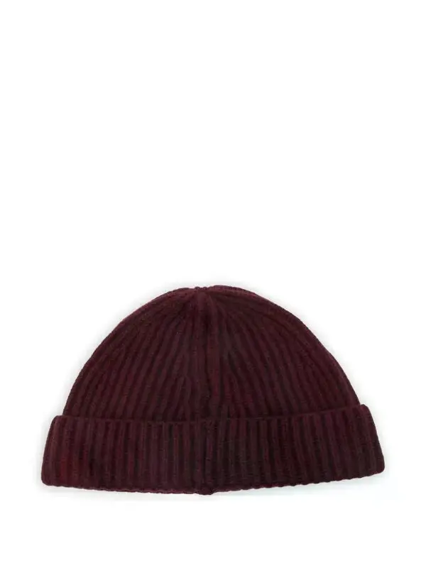 AMARÁNTO Ribbed Knit Hat - Red