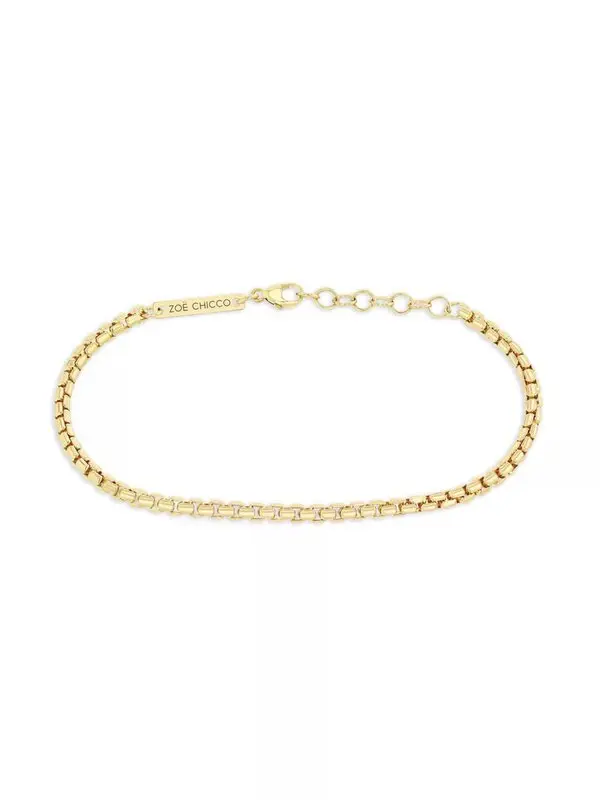 Zoe Chicco 14k Yellow Box Chain Bracelet - Gold