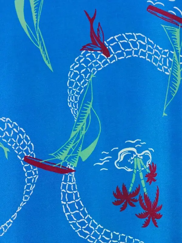 Rabanne Fish-print Maxi Skirt