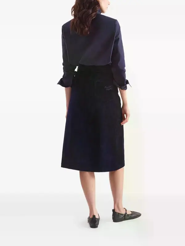 Maison Kitsuné Corduroy Slit Skirt