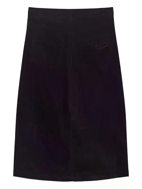 Maison Kitsuné Corduroy Slit Skirt