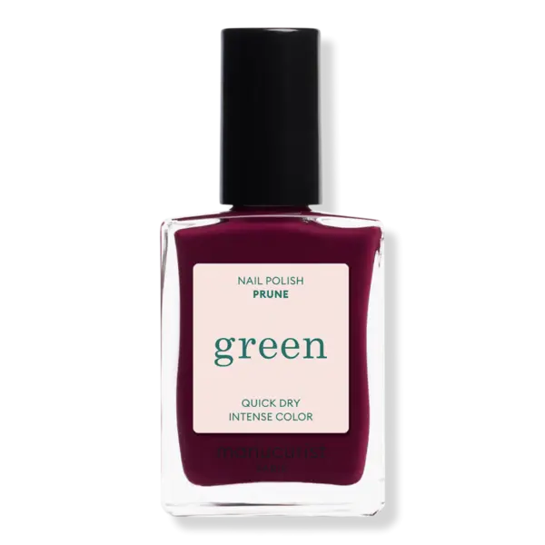MANUCURIST Green Nail Polish, Quick Dry, Non-toxic Nail Polish With Gel-like Finish - Prune
