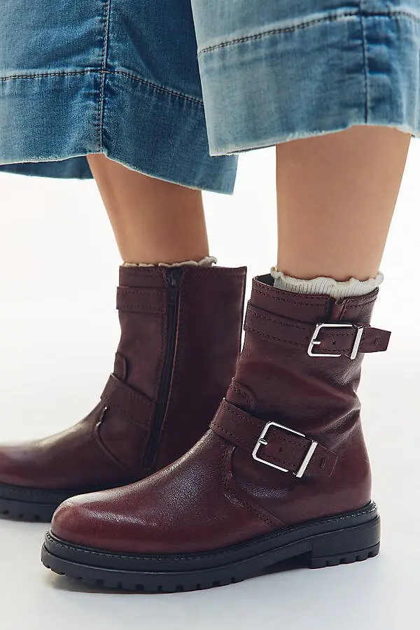 Anthropologie Buckle Boots - Brown