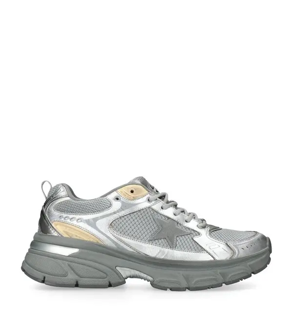 GOLDEN GOOSE Light Star Sneakers - Silver