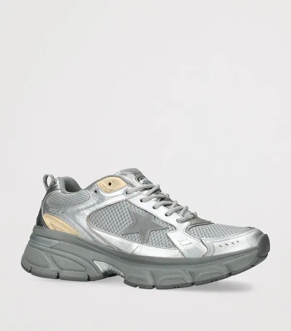 GOLDEN GOOSE Light Star Sneakers - Silver