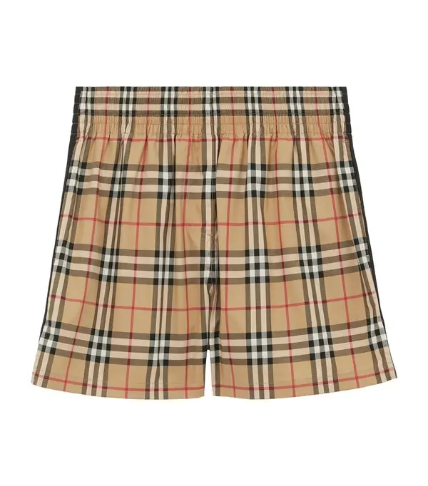 Burberry Stretch-cotton Check Shorts
