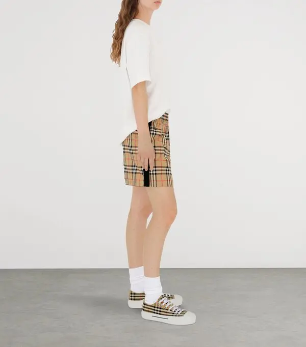 Burberry Stretch-cotton Check Shorts