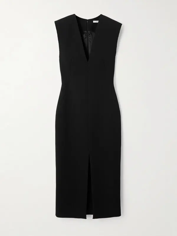 Givenchy Wool-blend Midi Dress - Black